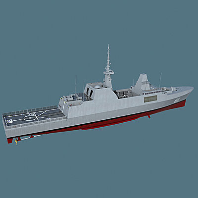 Singapore Navy RSS-68 Formidable Class Frigate 3D model | CGTrader