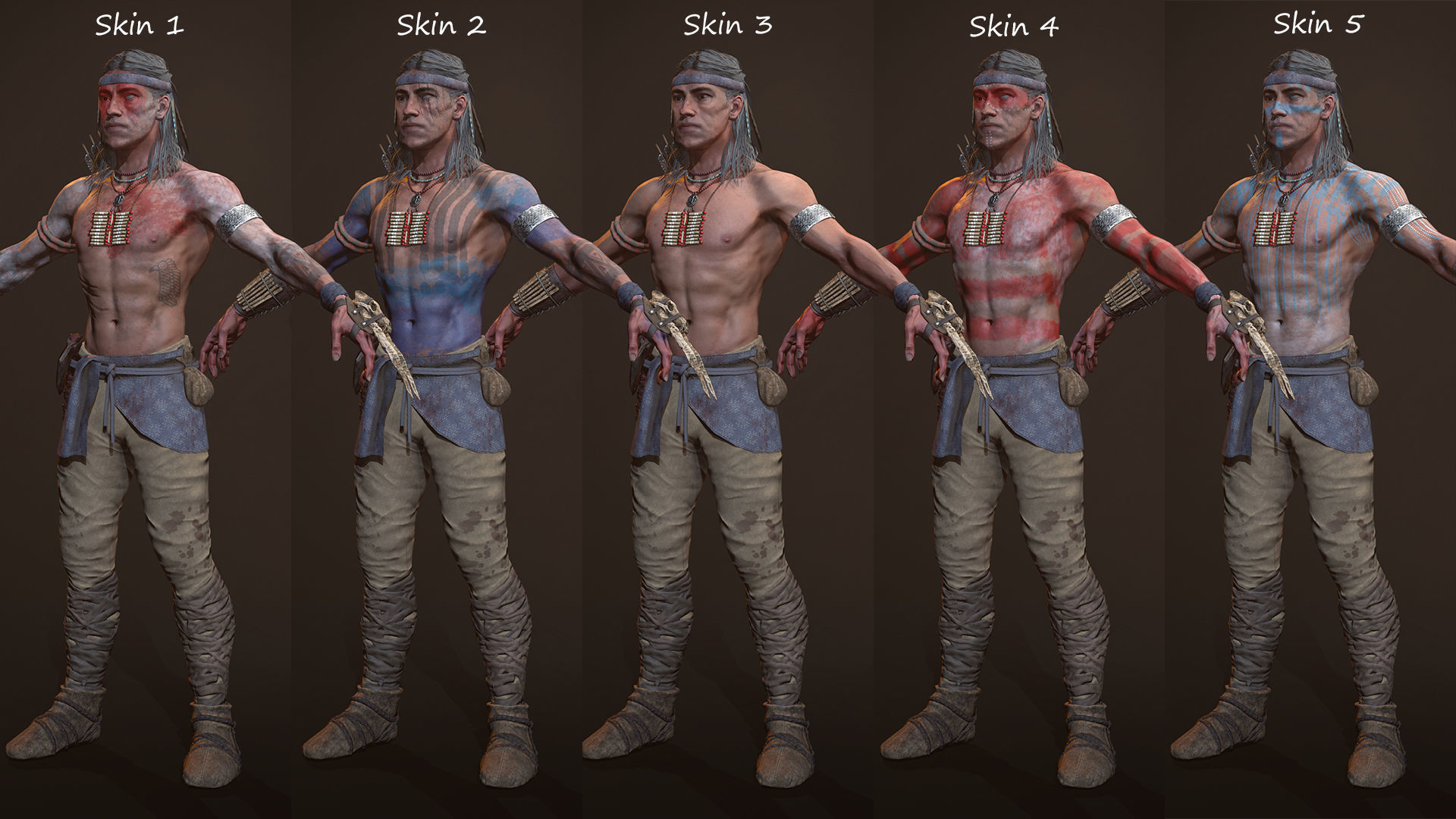 3D model Native American 2 VR / AR / low-poly | CGTrader