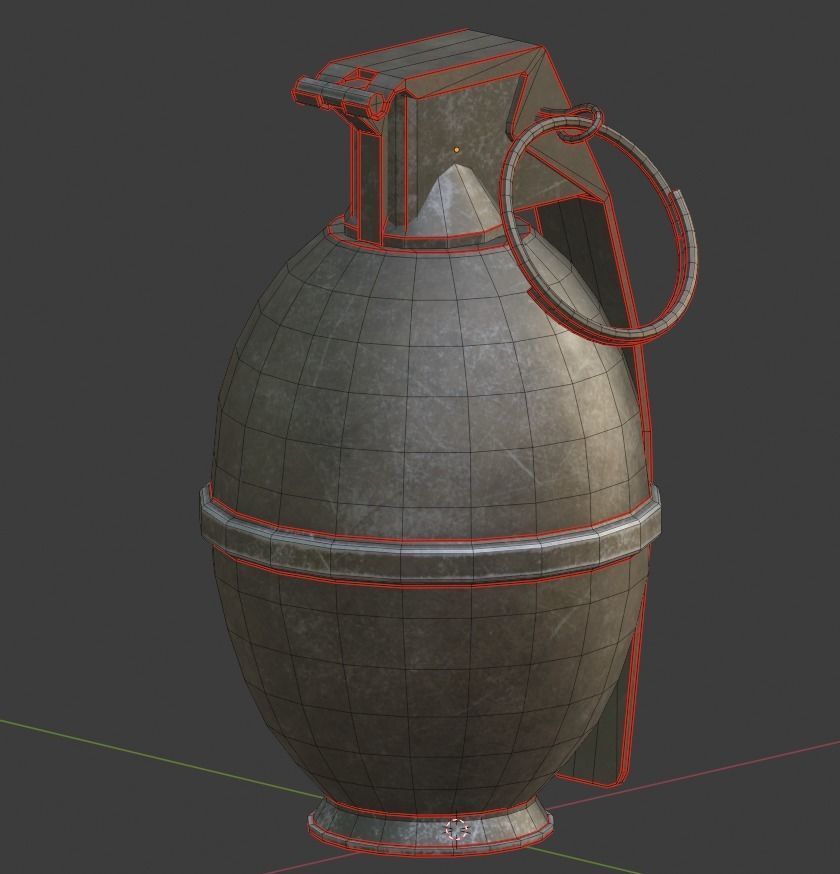 3D model M26 High-Explosive Frag Grenade VR / AR / low-poly | CGTrader