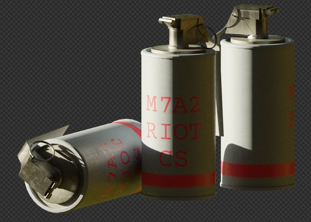 3D model CS Gas Grenade VR / AR / low-poly | CGTrader
