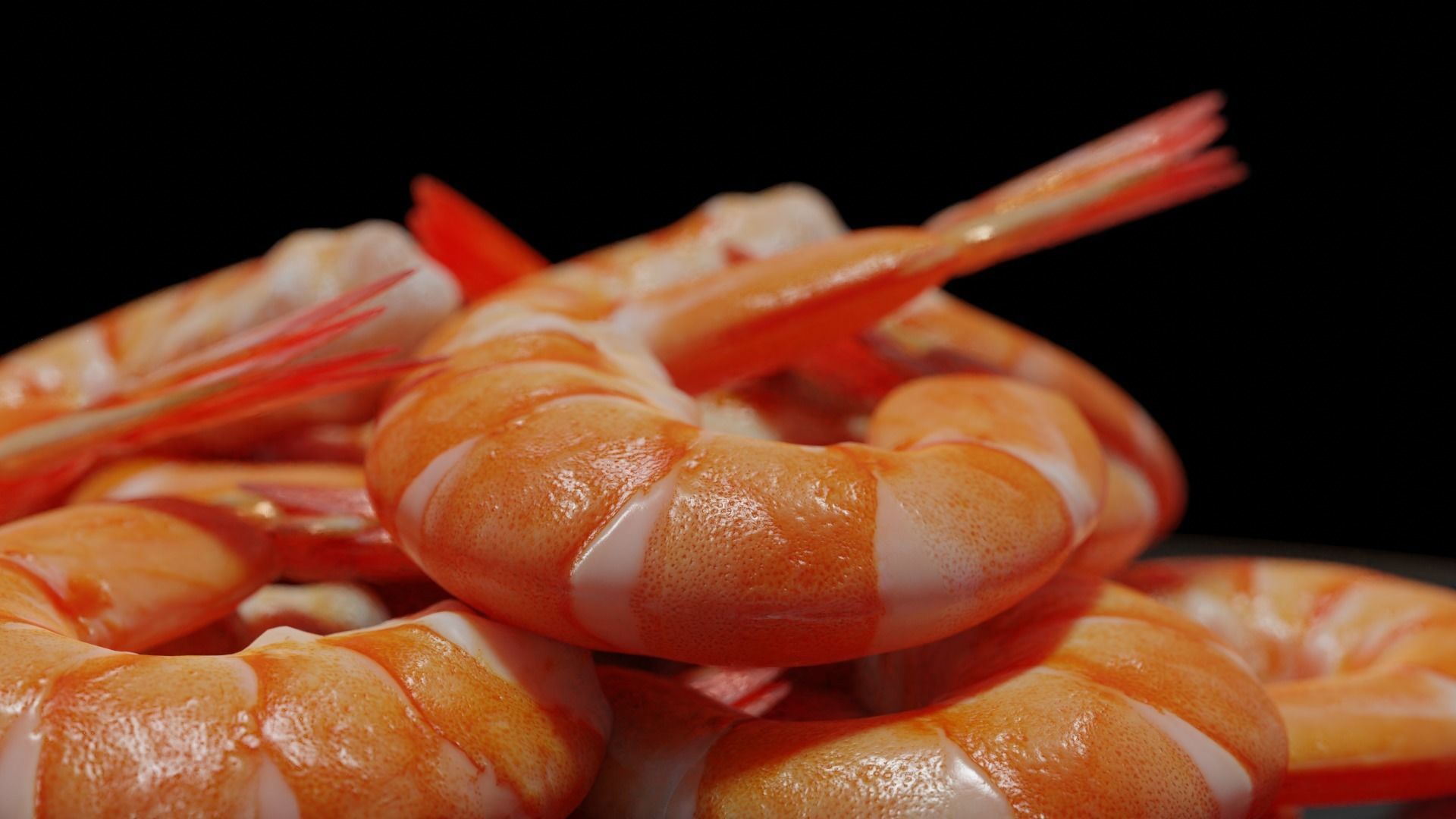3D model Cooked shrimp VR / AR / low-poly | CGTrader