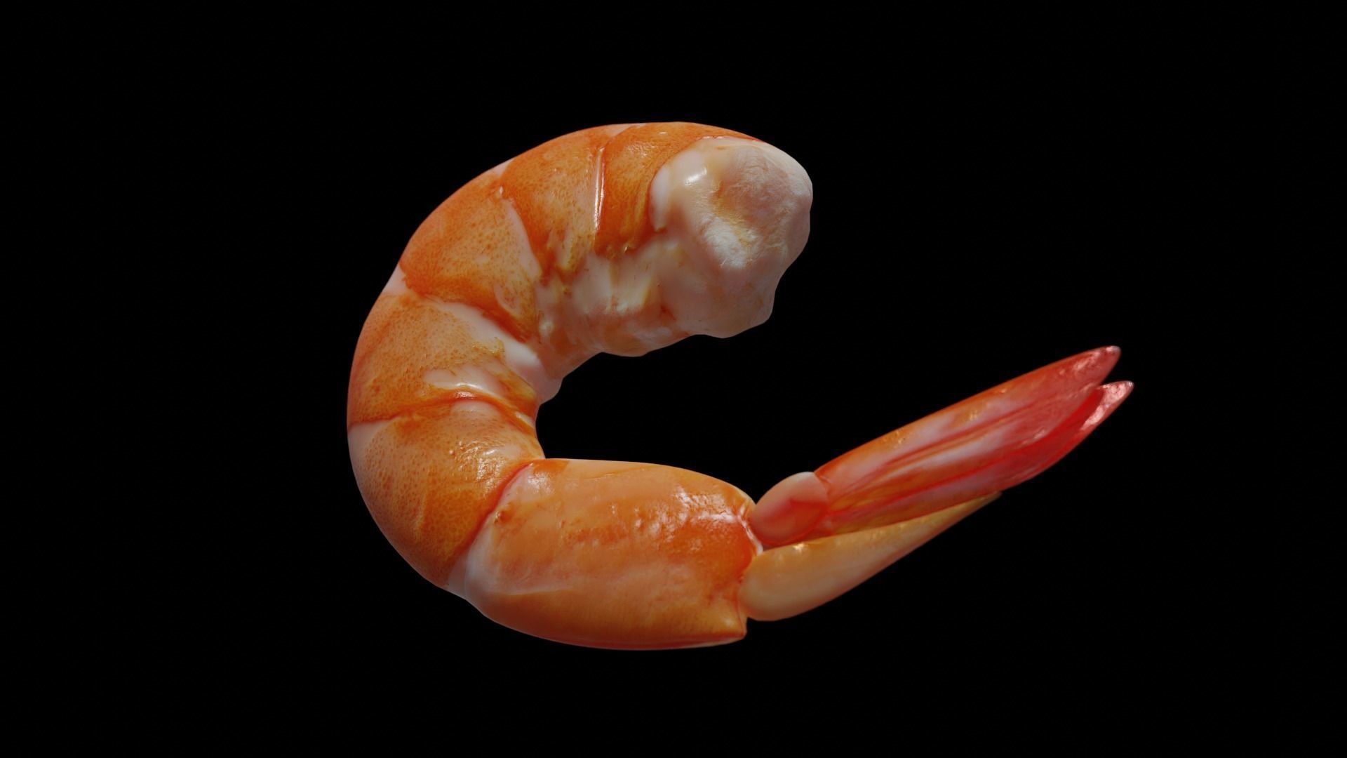 3D model Cooked shrimp VR / AR / low-poly | CGTrader