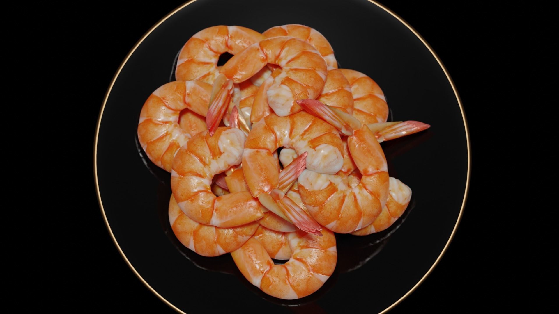 3D model Cooked shrimp VR / AR / low-poly | CGTrader