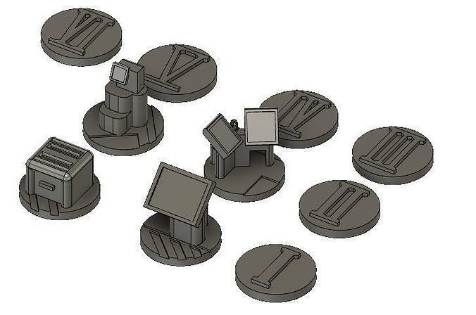 Sci Fi Objectives free 3D model 3D printable | CGTrader