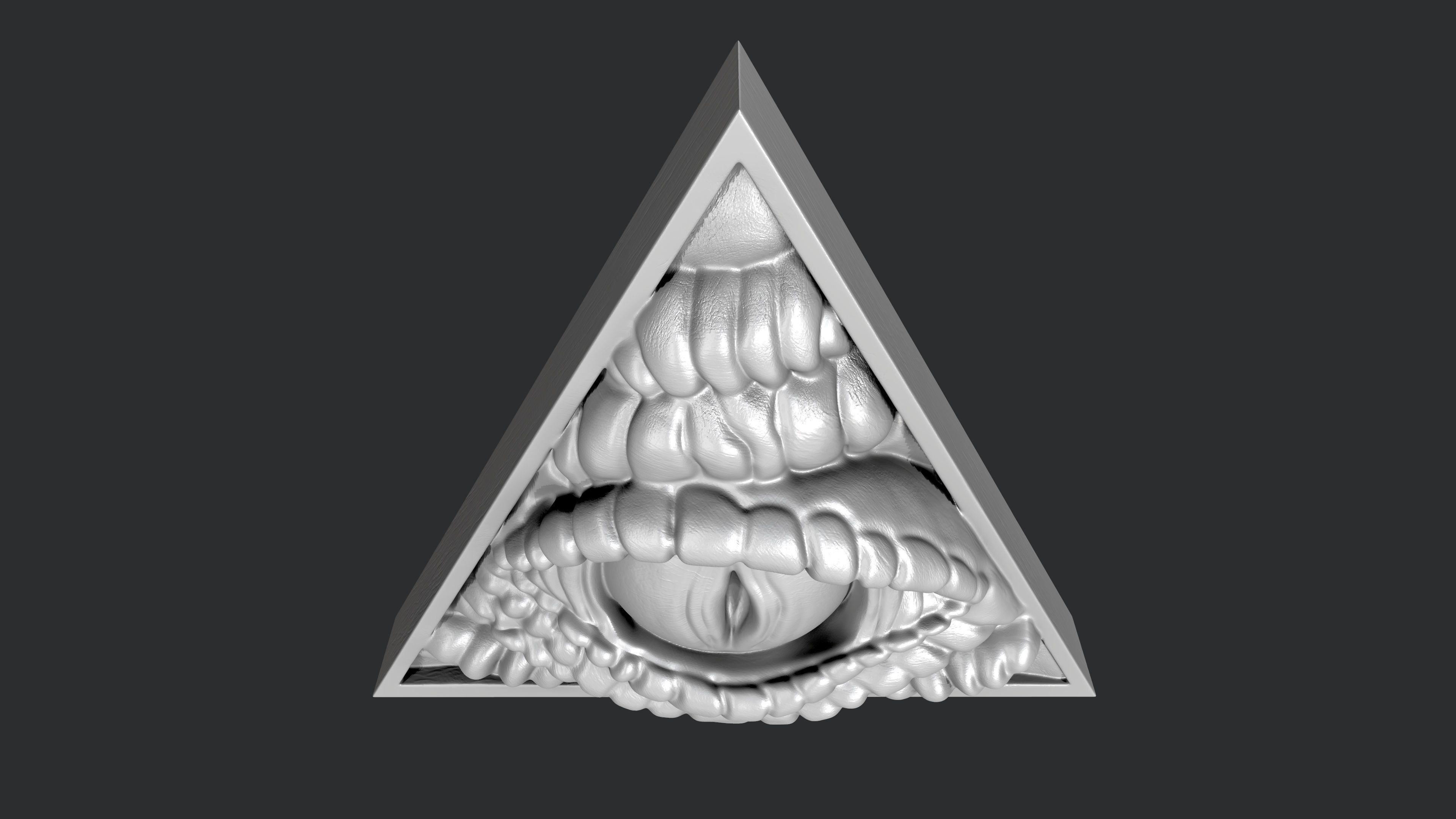 STL models for 3D printing and CNC All-seeing eye 3D model 3D printable ...