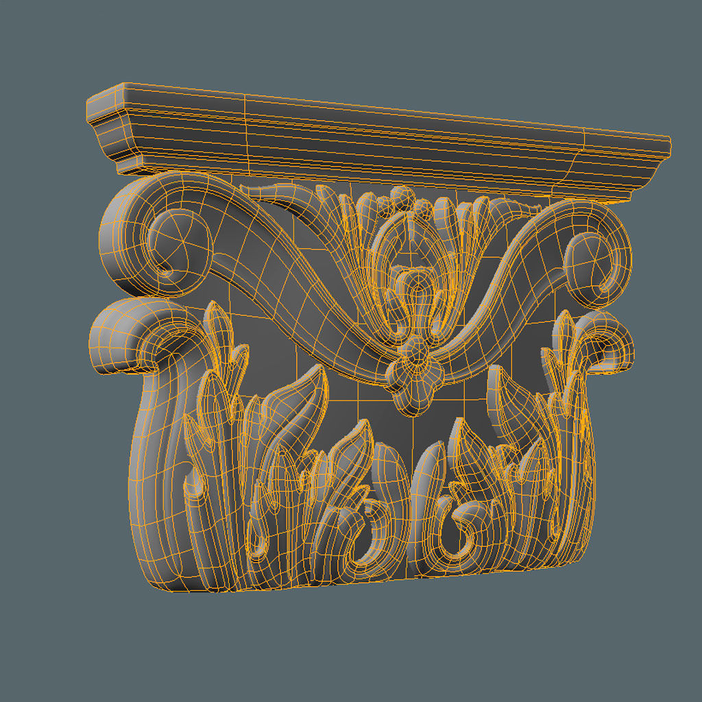 Pilaster Capitals 3D model | CGTrader