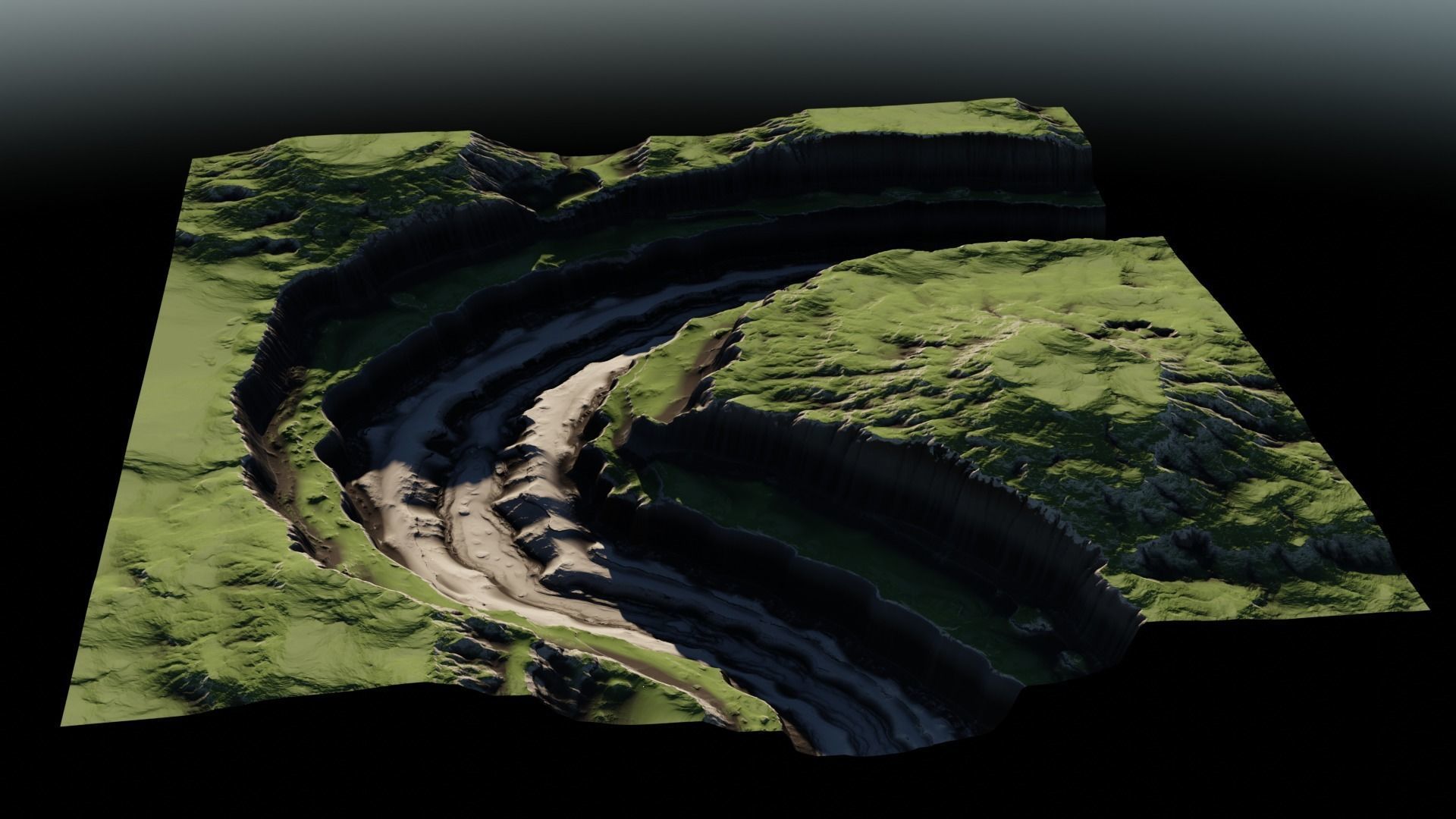 Plateau River 04 3D model | CGTrader