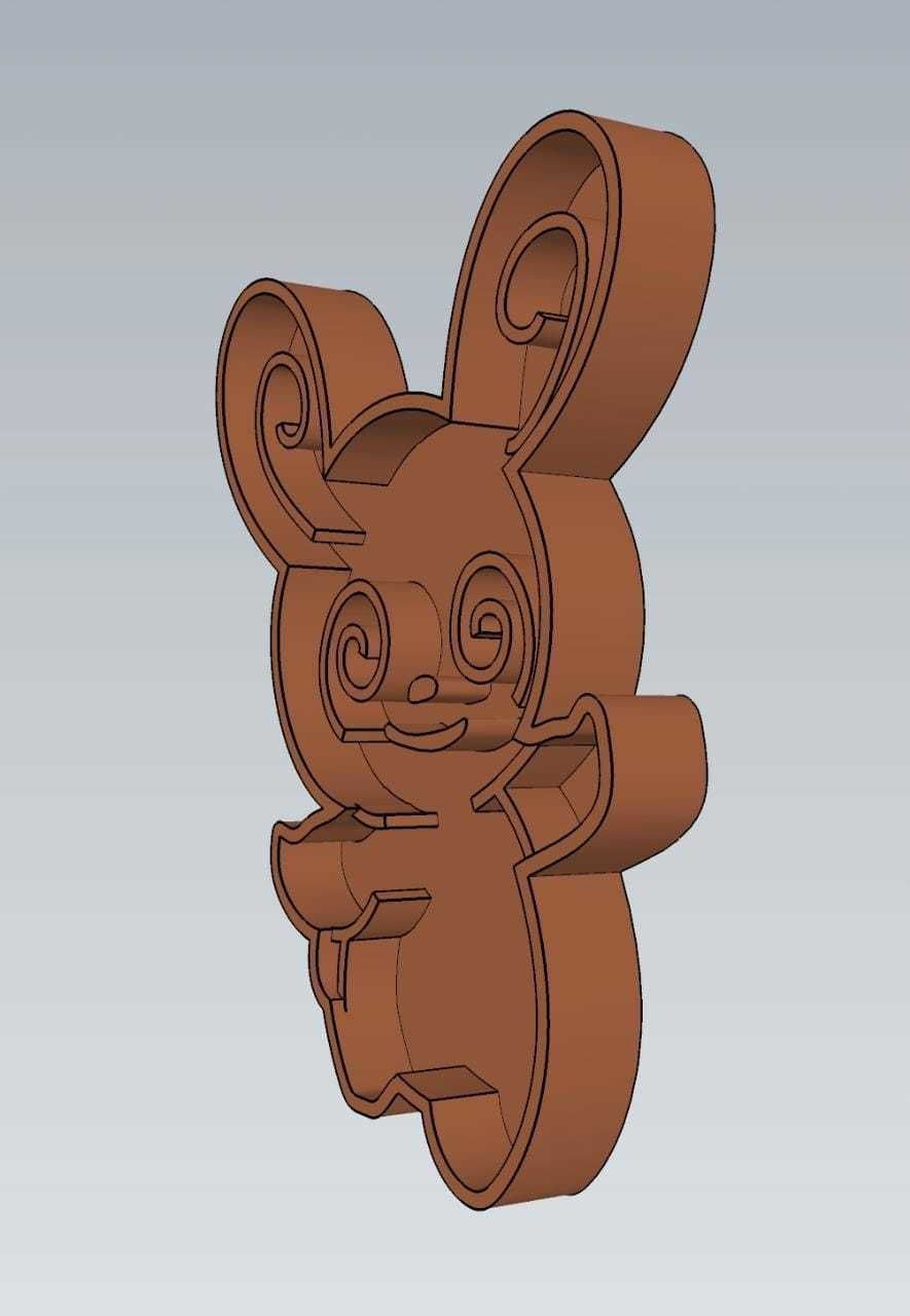 Pokemon Spinda Cookie Cutter Stamp Cake Decorating 3D model animated | CGTrader