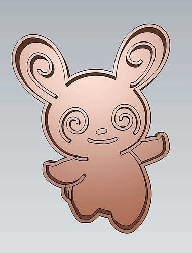Pokemon Spinda Cookie Cutter Stamp Cake Decorating 3D model animated | CGTrader