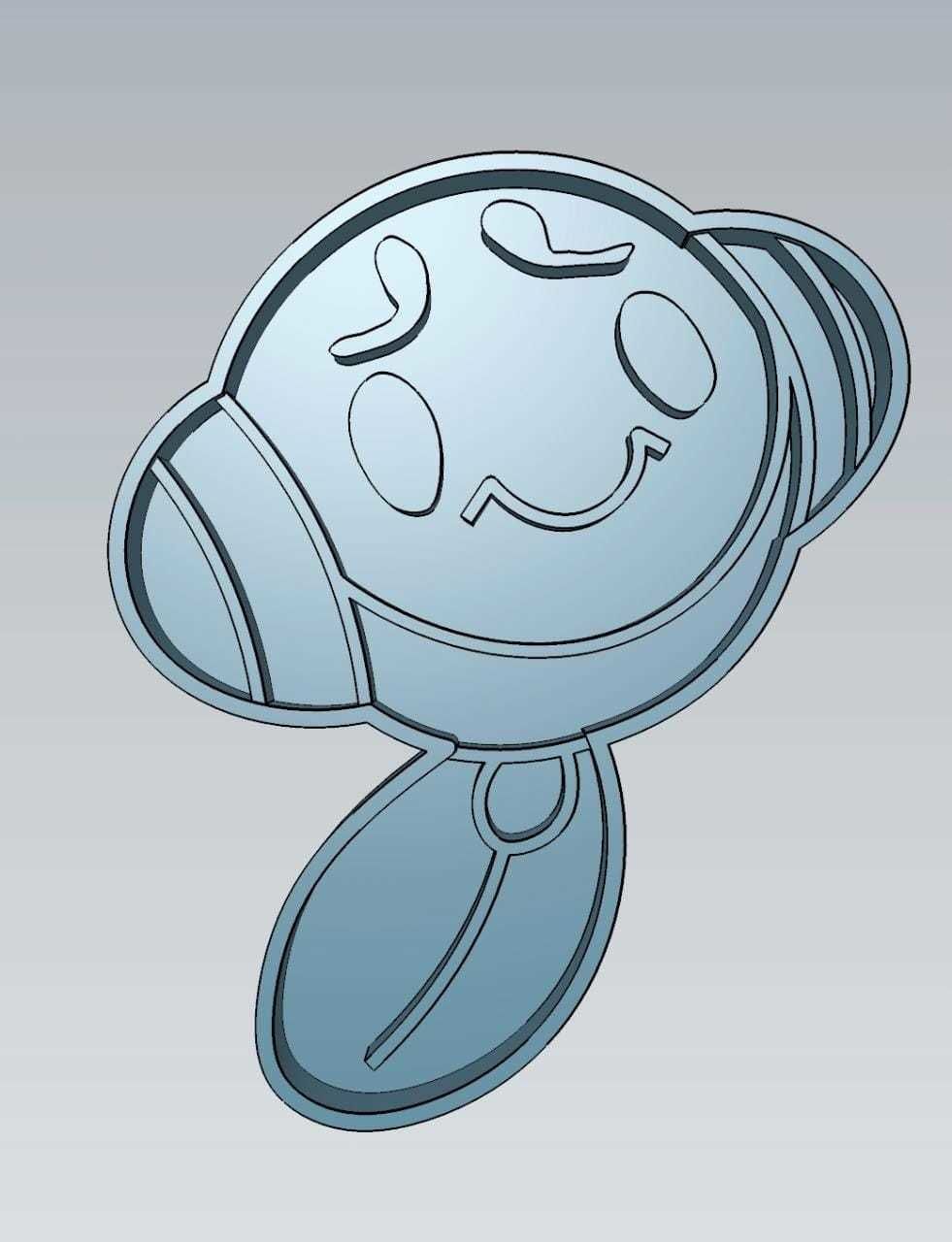 Pokemon Tympole Cookie Cutter Stamp Cake Decorating 3D model animated | CGTrader