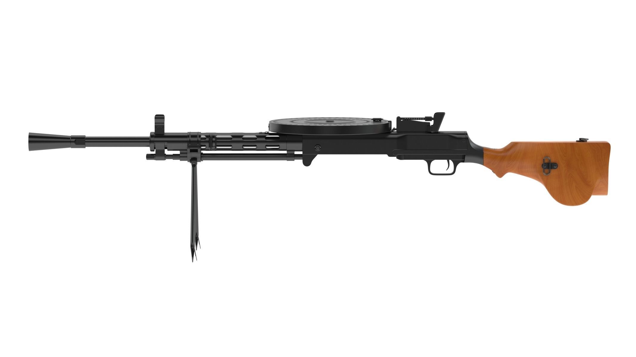 Degtyaryov machine gun 3D model | CGTrader