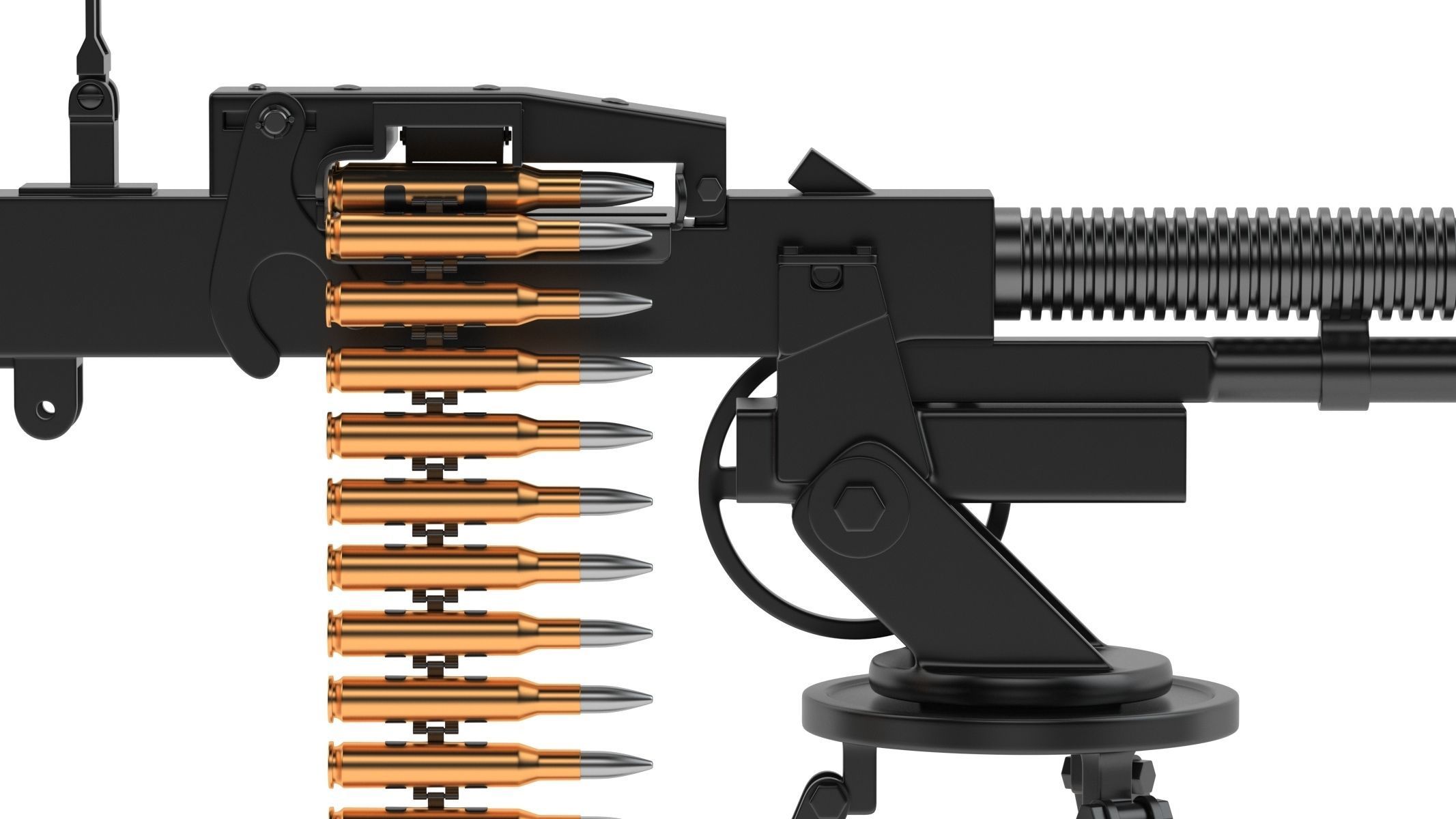 DShK Heavy Machine Gun 3D model | CGTrader