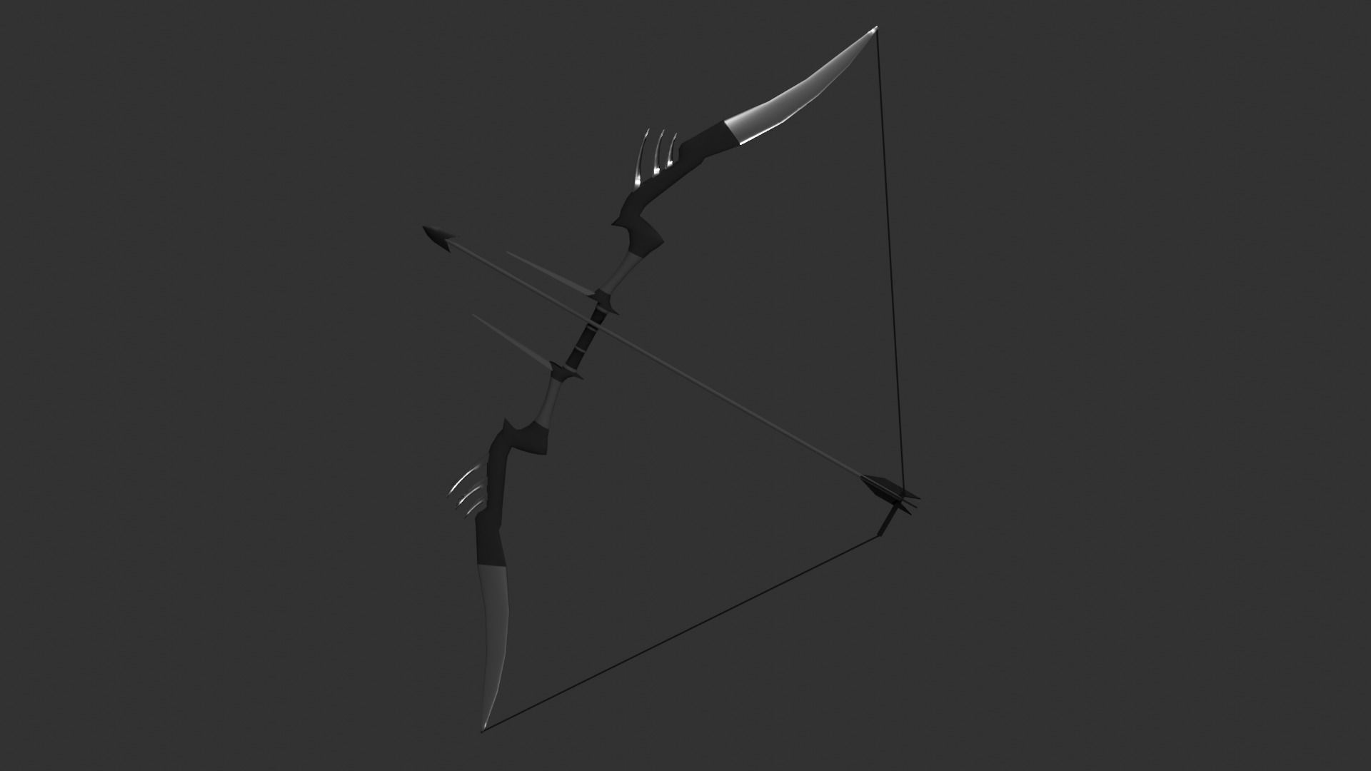 3D model Fantasy Demon Bow VR / AR / low-poly | CGTrader