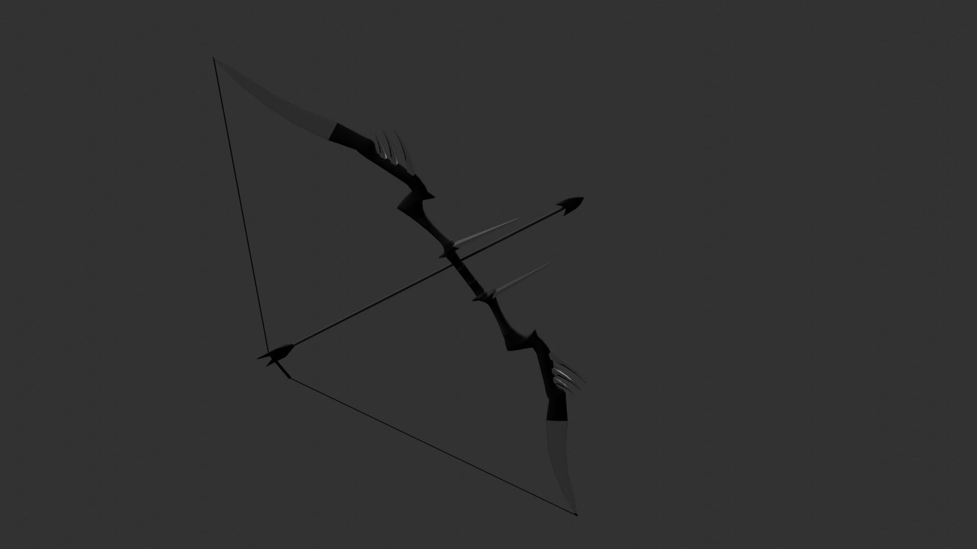 3D model Fantasy Demon Bow VR / AR / low-poly | CGTrader
