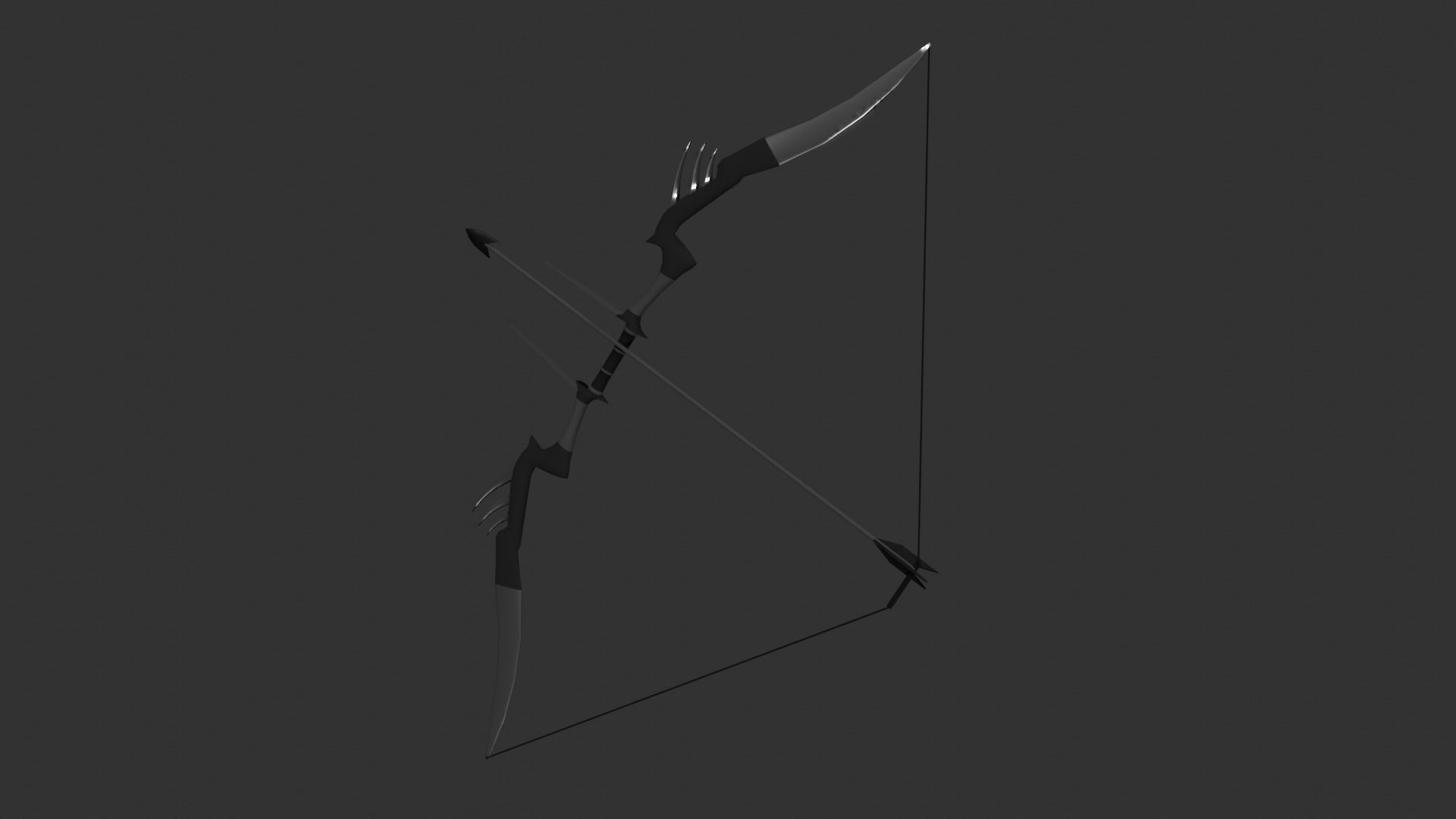 3D model Fantasy Demon Bow VR / AR / low-poly | CGTrader