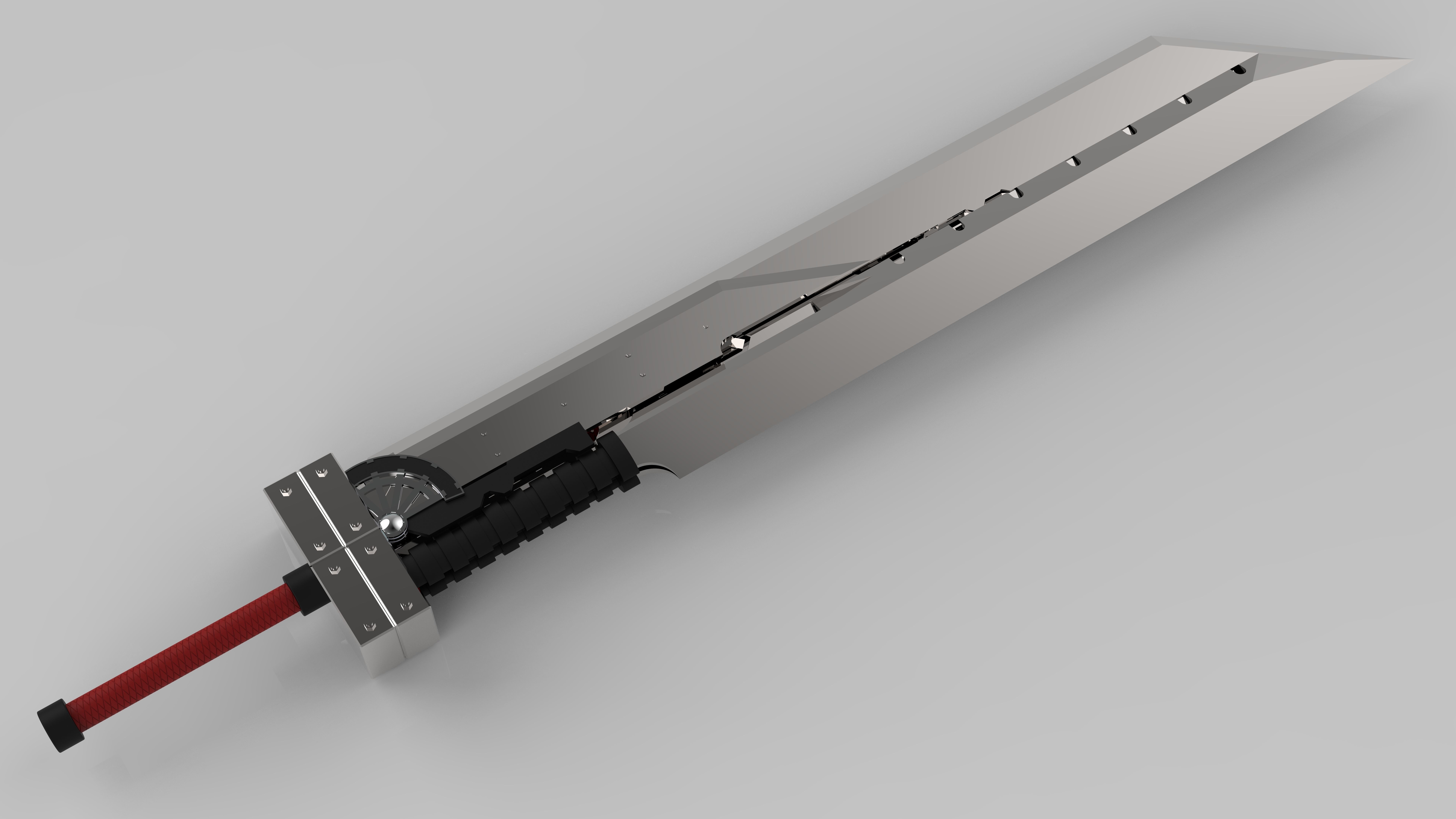 Clouds Fusion Sword 3D model animated | CGTrader