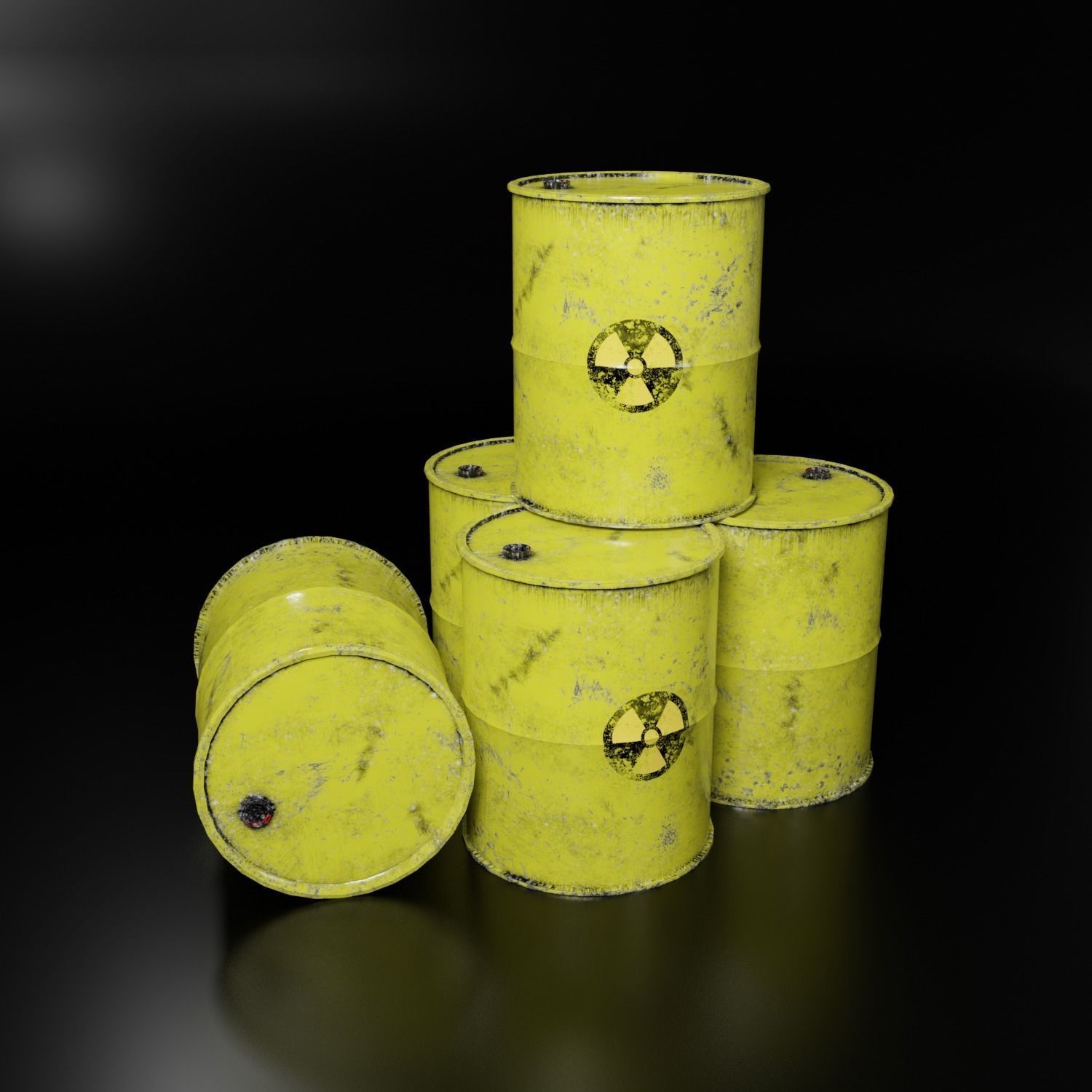 Nuclear Barrel free VR / AR / low-poly 3D model | CGTrader