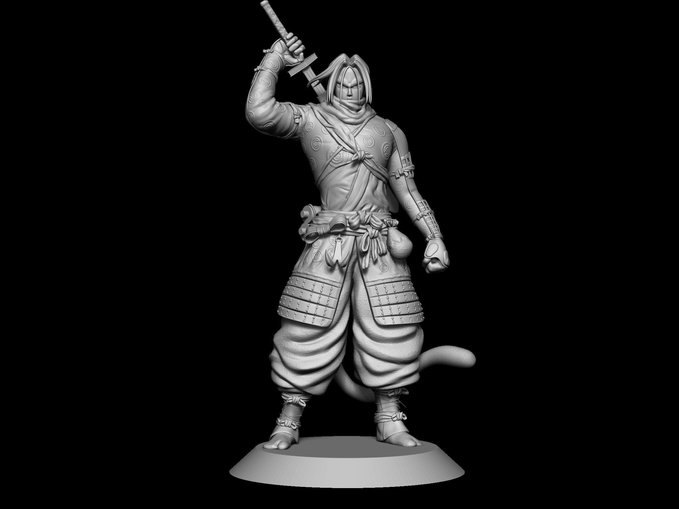 trunks Samurai 3D model 3D printable | CGTrader