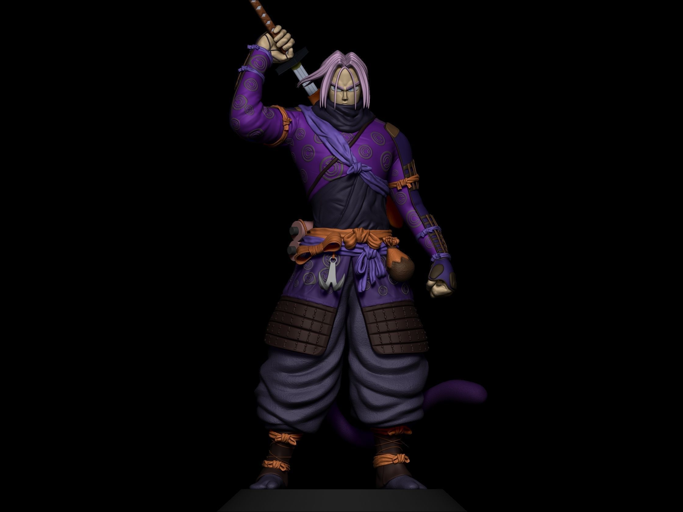 trunks Samurai 3D model 3D printable | CGTrader