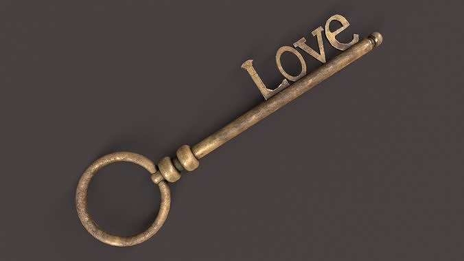 3D model Medieval Copper Key V3 VR / AR / low-poly | CGTrader