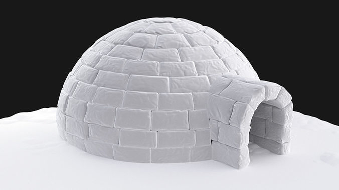 Igloo in snow 3D model | CGTrader
