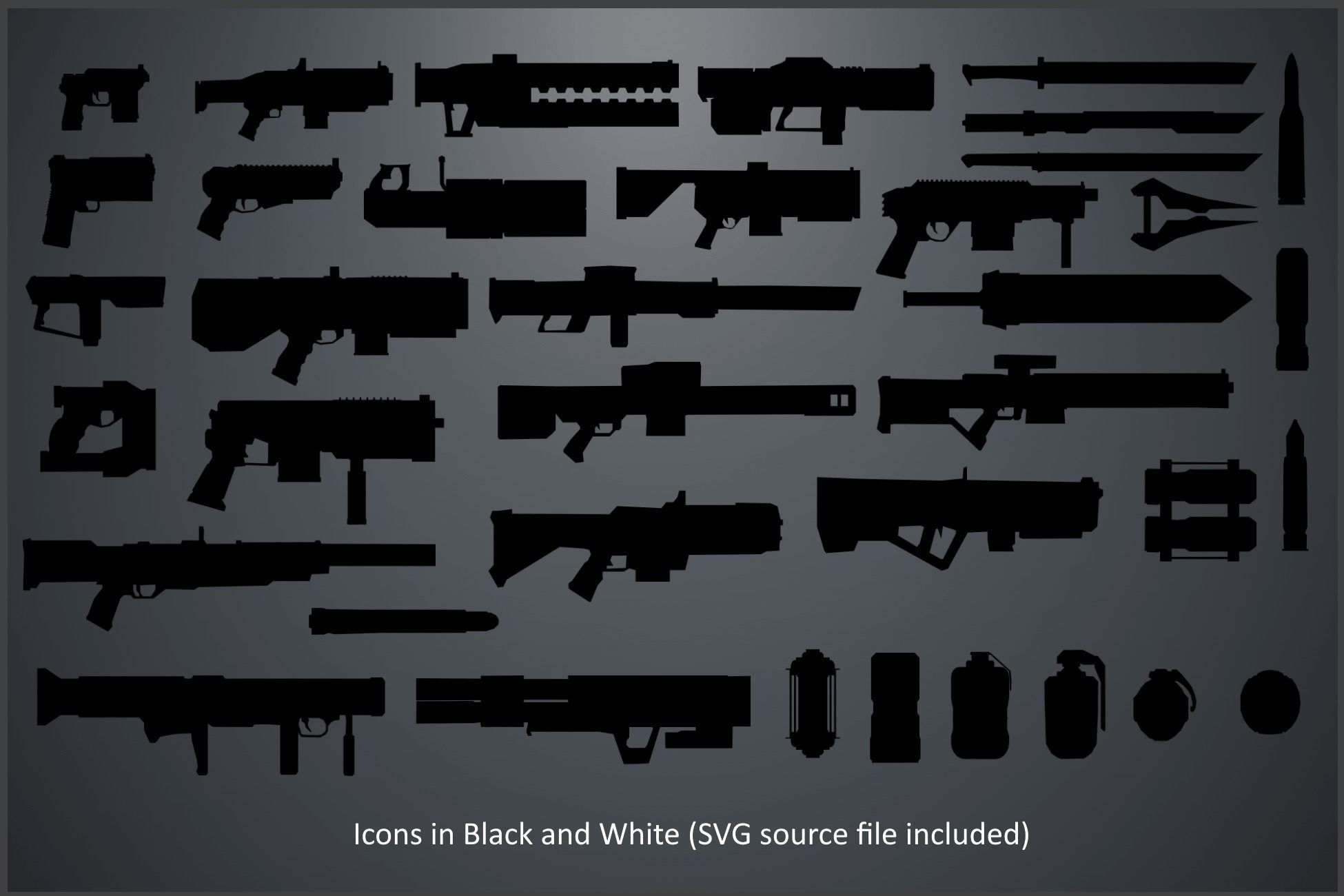 3D model LowPoly Sci Fi Guns Pack VR / AR / low-poly | CGTrader