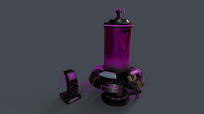 3D model Sci-Fi Production Machine 02 VR / AR / low-poly | CGTrader