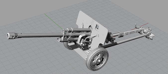 ZIS-3 canon 3D model 3D printable | CGTrader