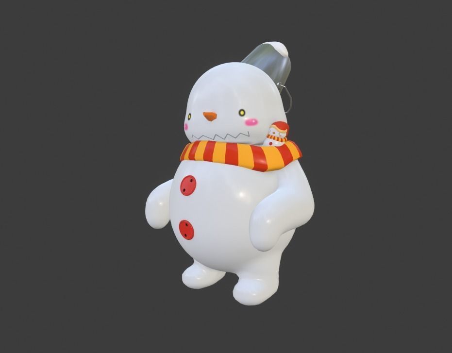 Snowman Monster free 3D model | CGTrader