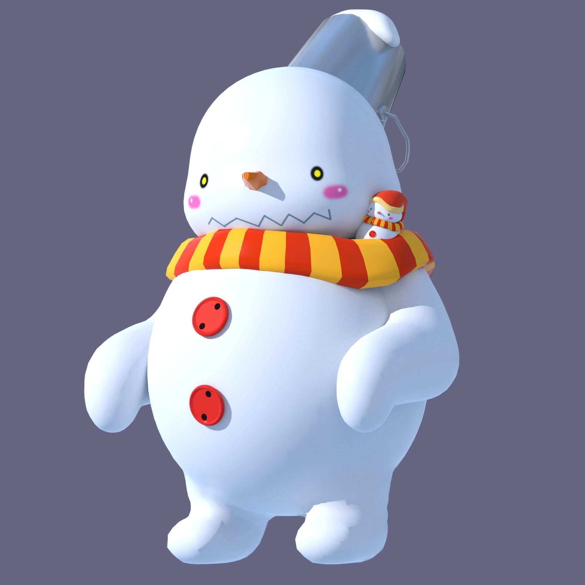 Snowman Monster free 3D model | CGTrader