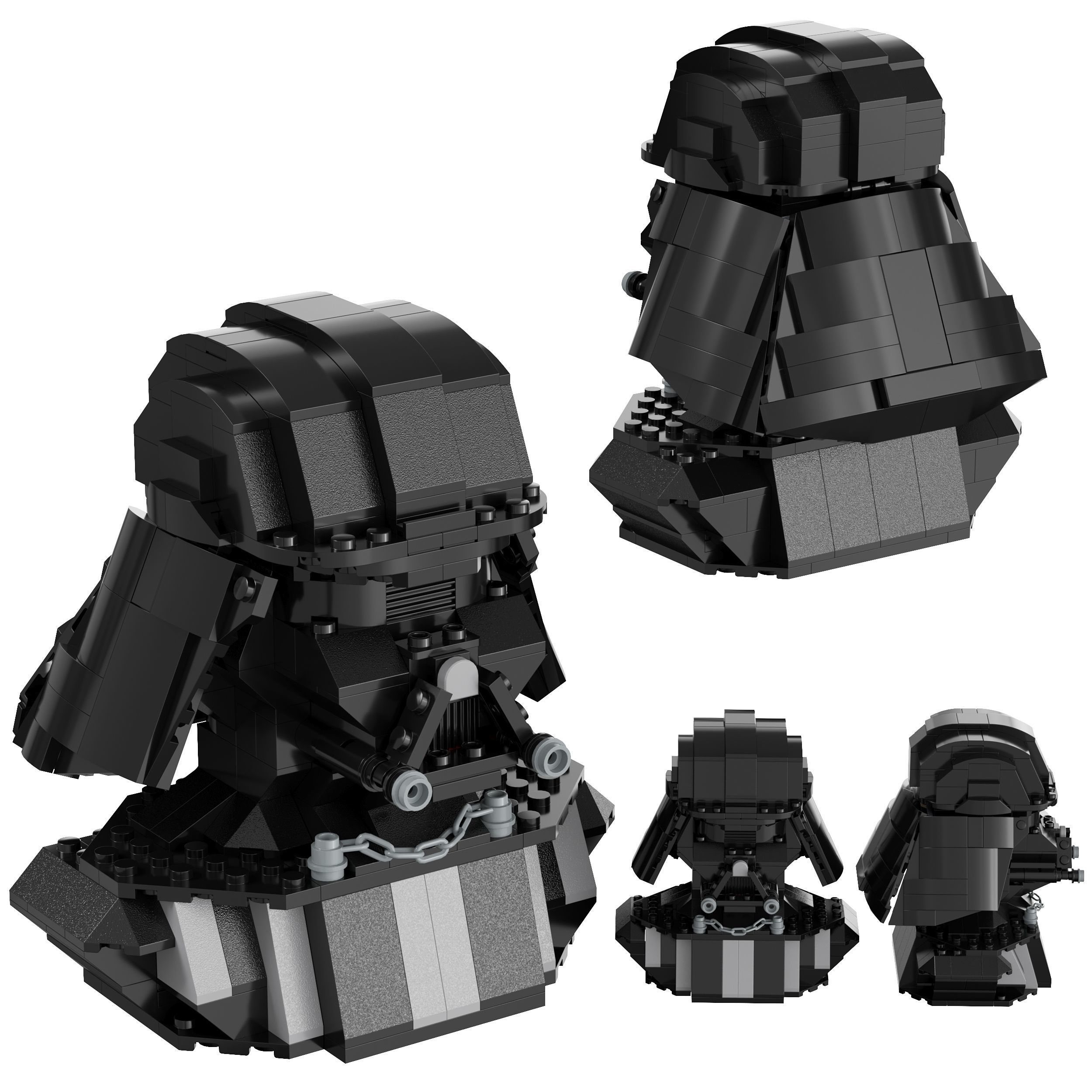 Lego - 75227 Darth Vader Bust 3D model | CGTrader