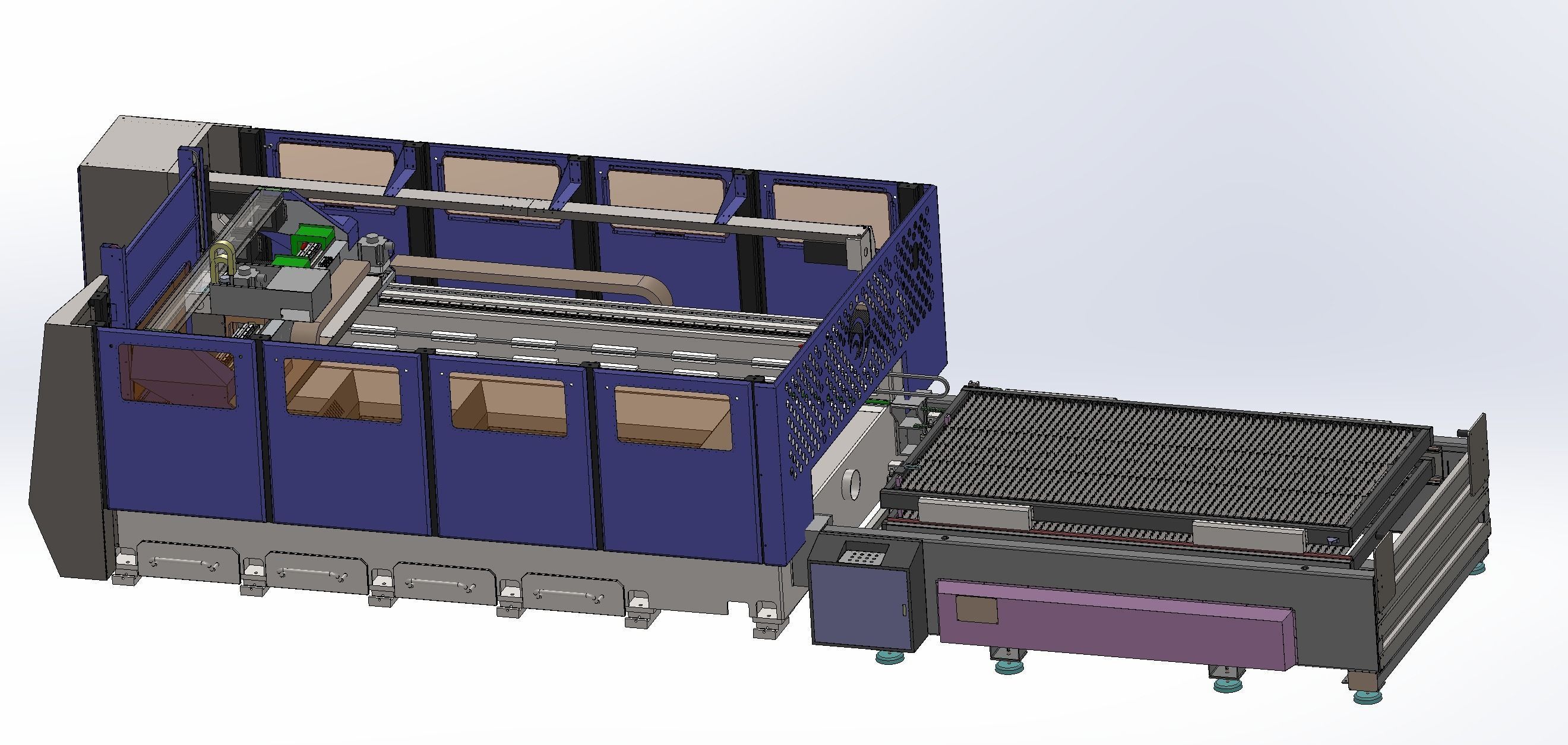 Large laser cutting machine 3D model | CGTrader