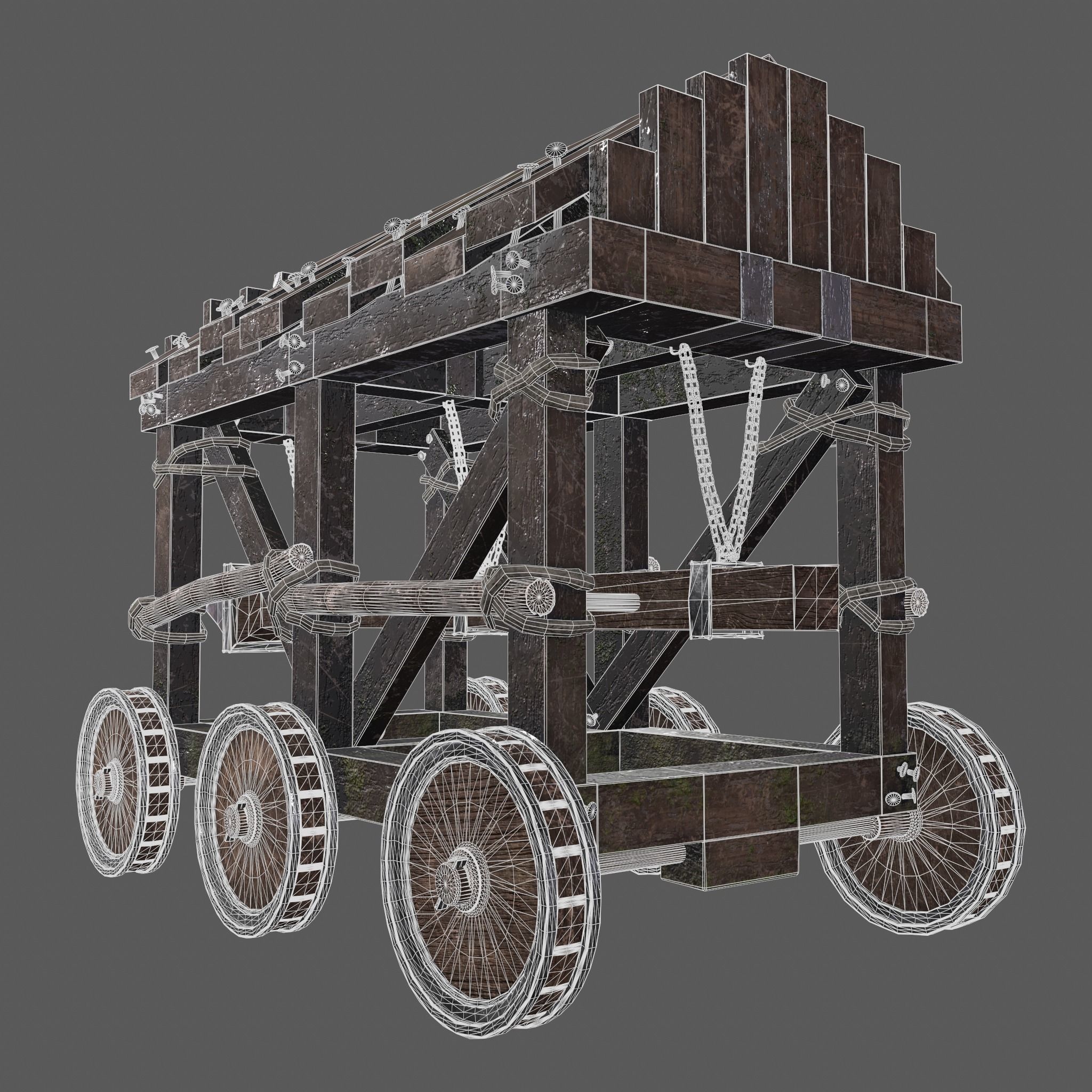 3D model War Mechanism Battering Ram VR / AR / low-poly | CGTrader