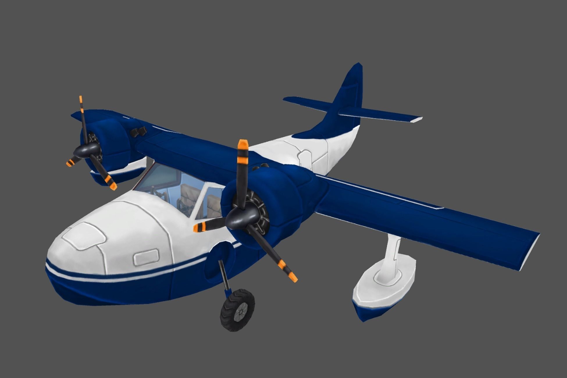 3D model Seaplane VR / AR / low-poly rigged animated | CGTrader
