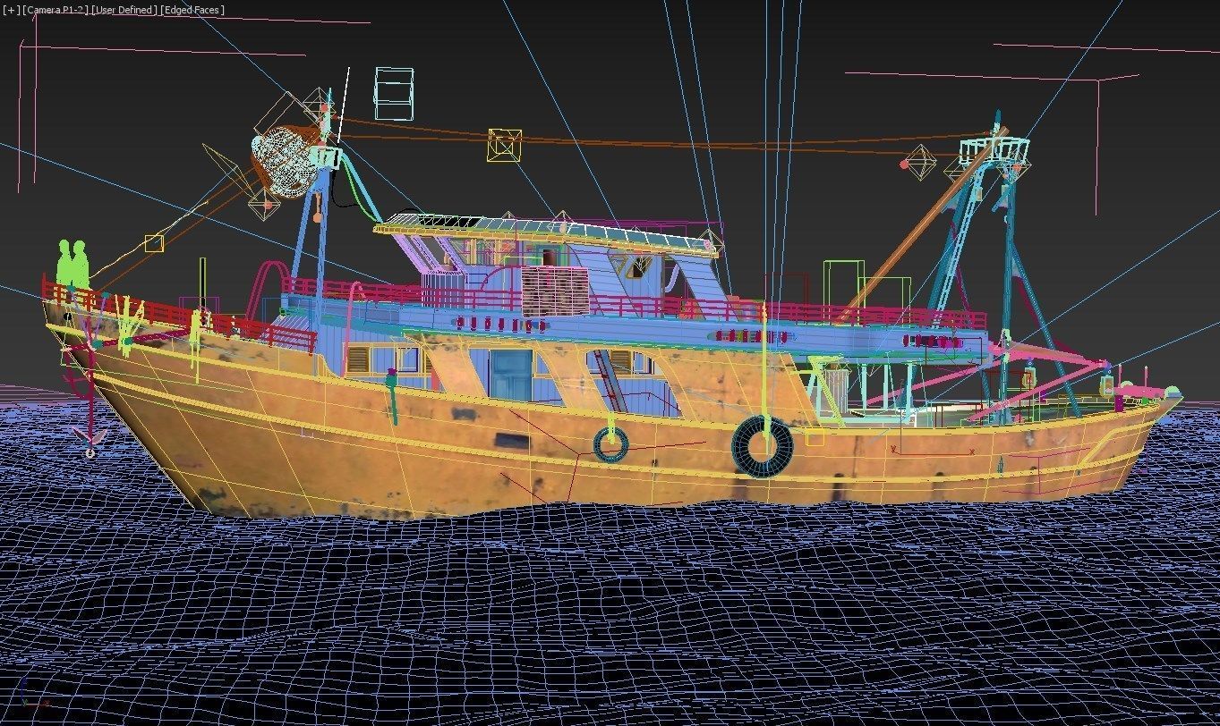 Fishing boat 3D model | CGTrader