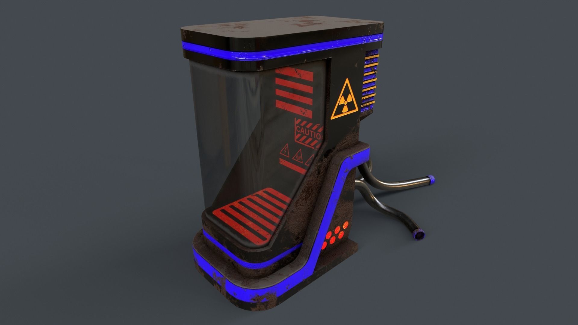 3D model Sci-Fi Teleportation Capsule V1 - 02 VR / AR / low-poly | CGTrader