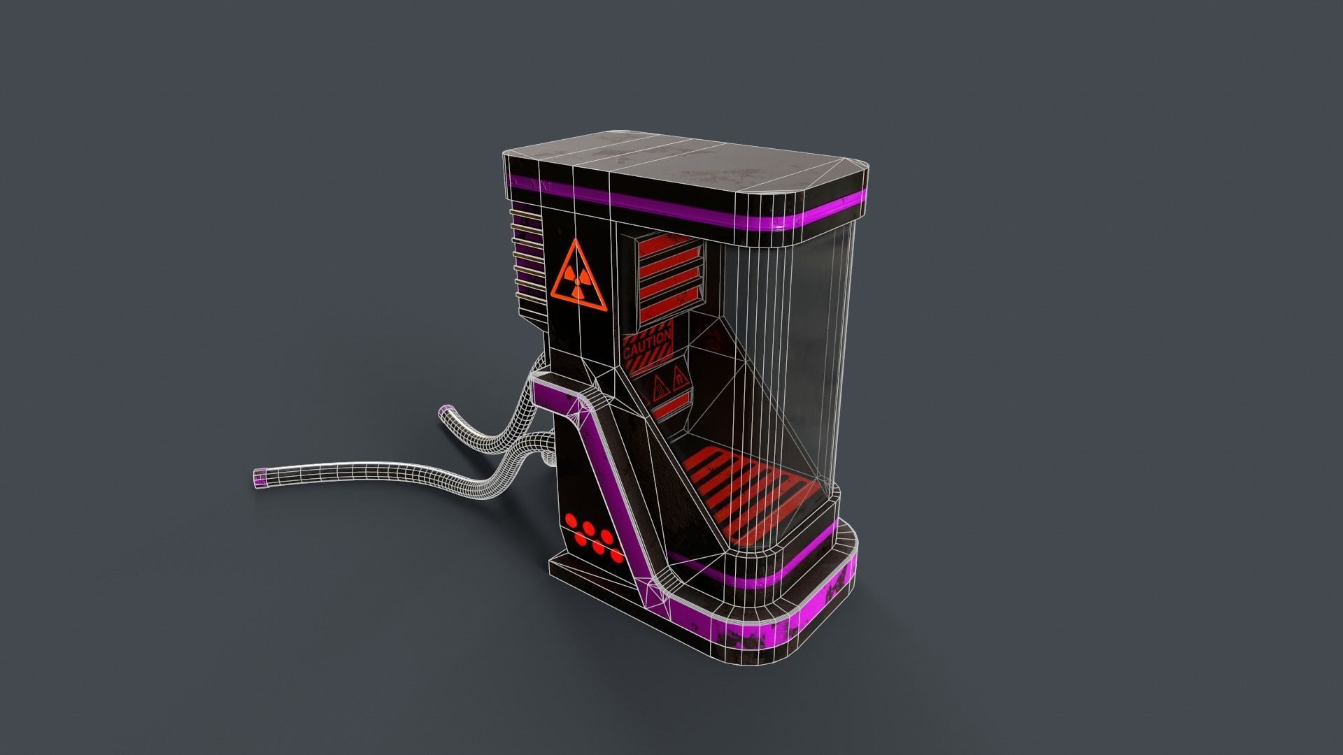 3D model Sci-Fi Teleportation Capsule V1 - 03 VR / AR / low-poly | CGTrader