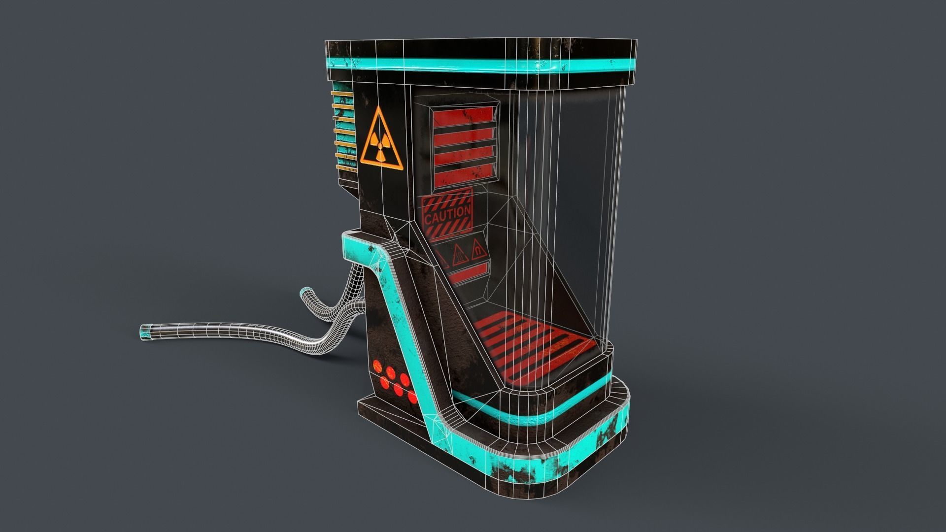 3D model Sci-Fi Teleportation Capsule V1 - 04 VR / AR / low-poly | CGTrader