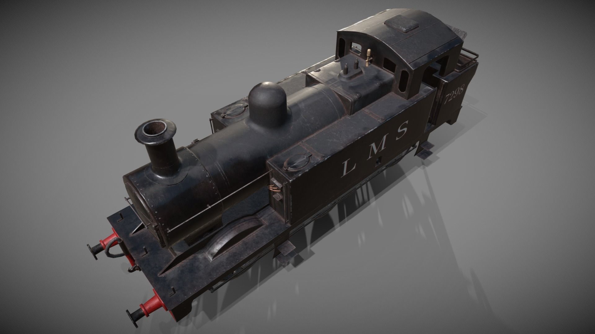3D model Low poly Jinty Steam Locomotive VR / AR / low-poly | CGTrader