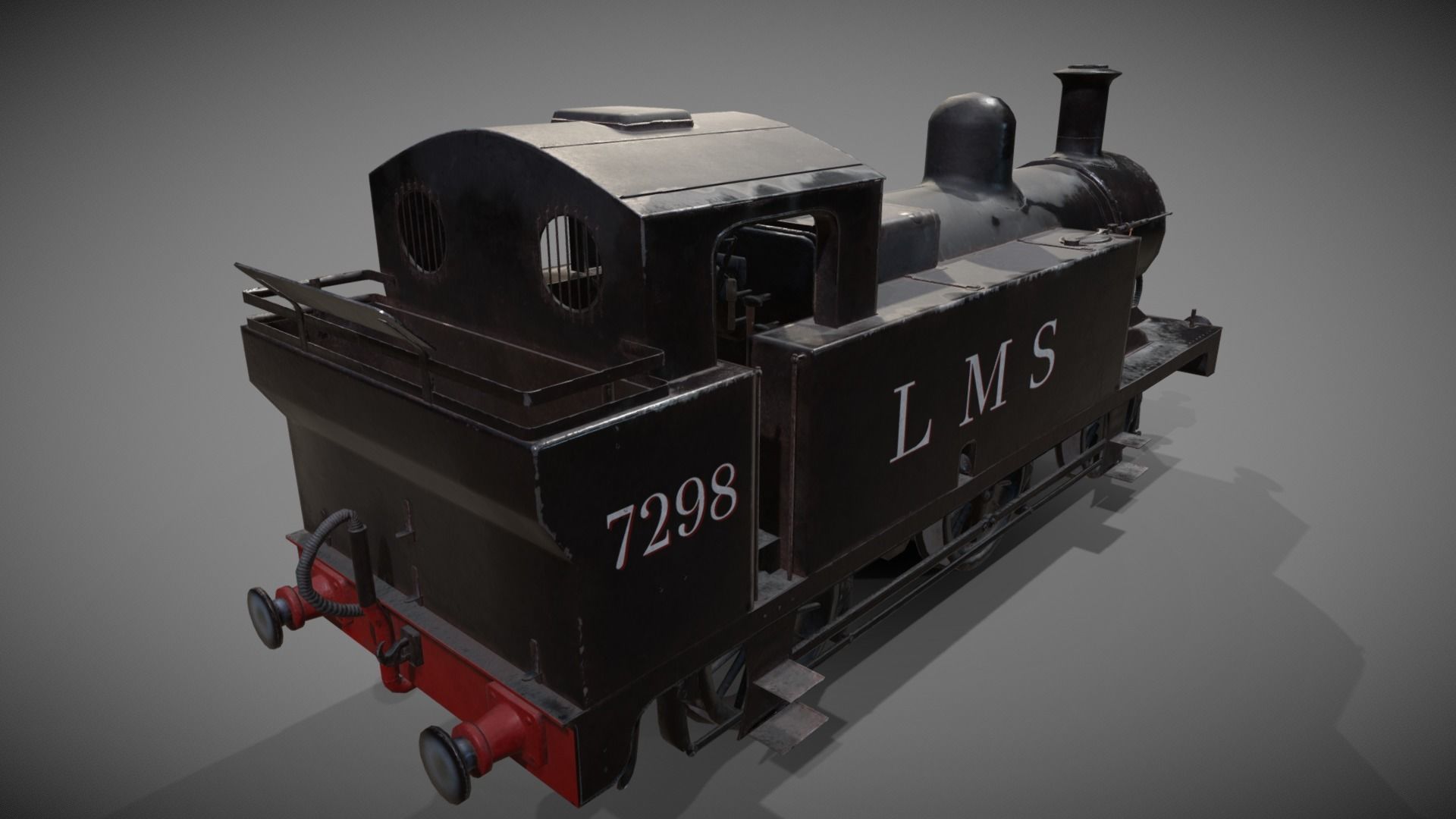 3D model Low poly Jinty Steam Locomotive VR / AR / low-poly | CGTrader