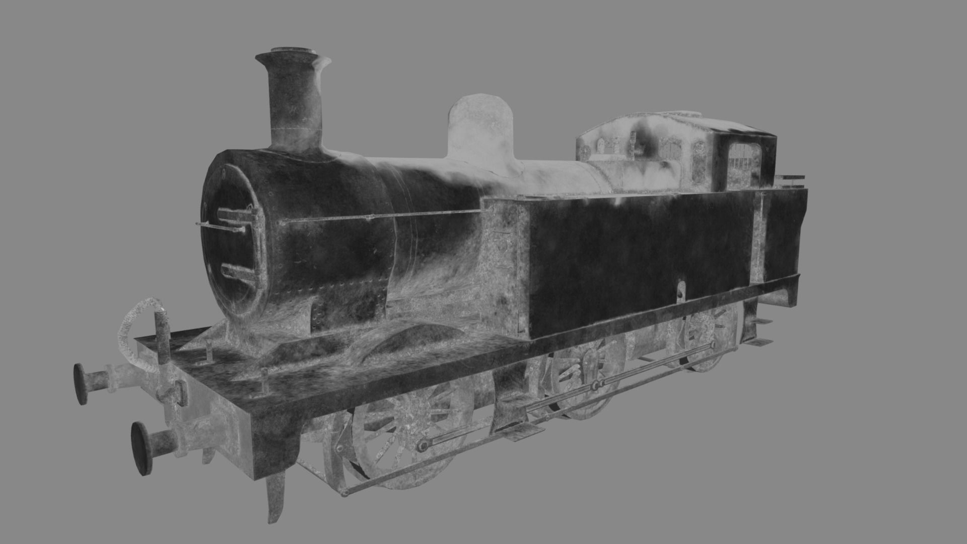 3D model Low poly Jinty Steam Locomotive VR / AR / low-poly | CGTrader