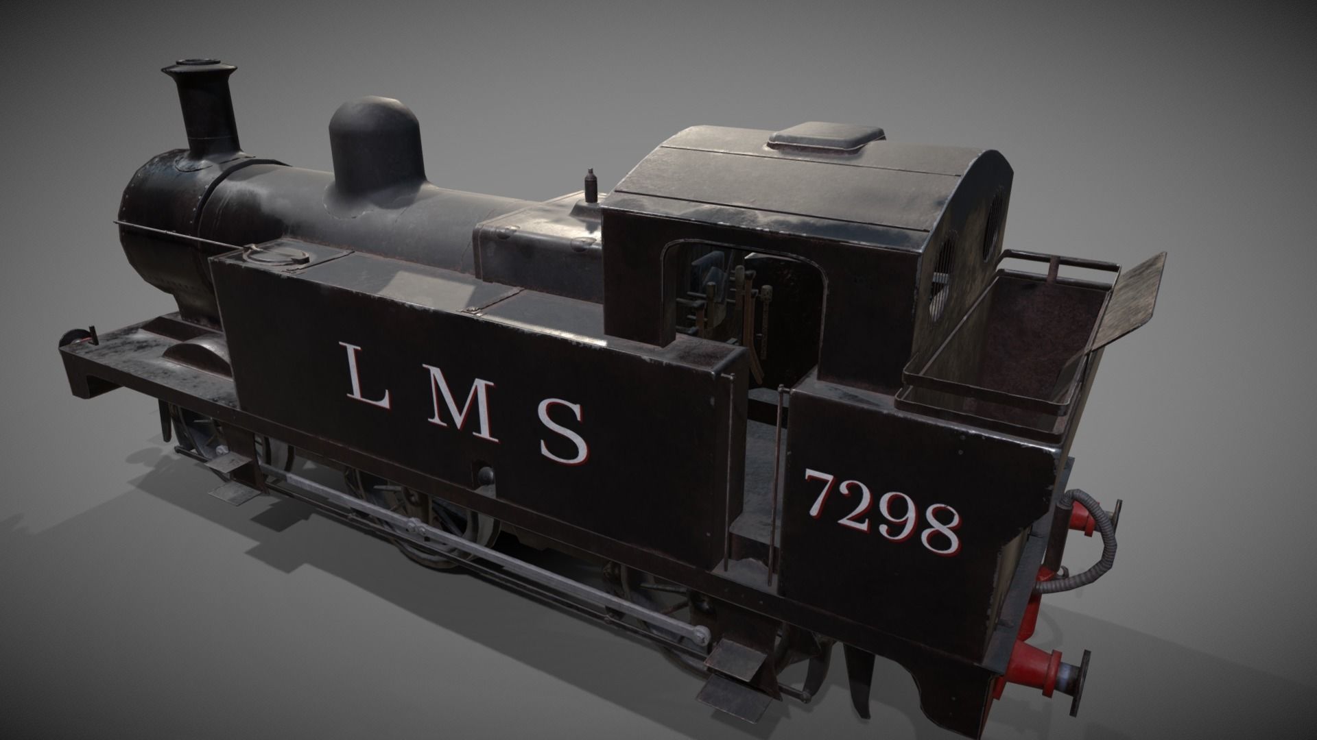 3D model Low poly Jinty Steam Locomotive VR / AR / low-poly | CGTrader