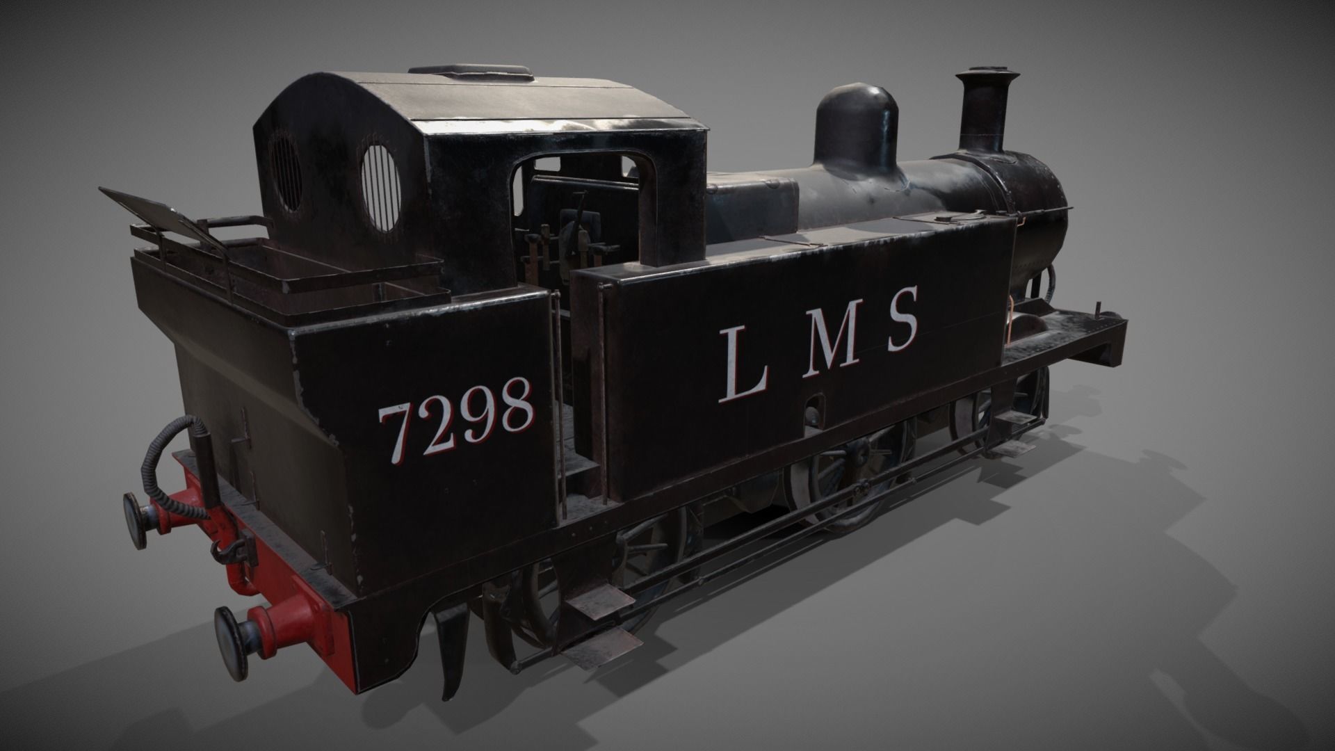 3D model Low poly Jinty Steam Locomotive VR / AR / low-poly | CGTrader