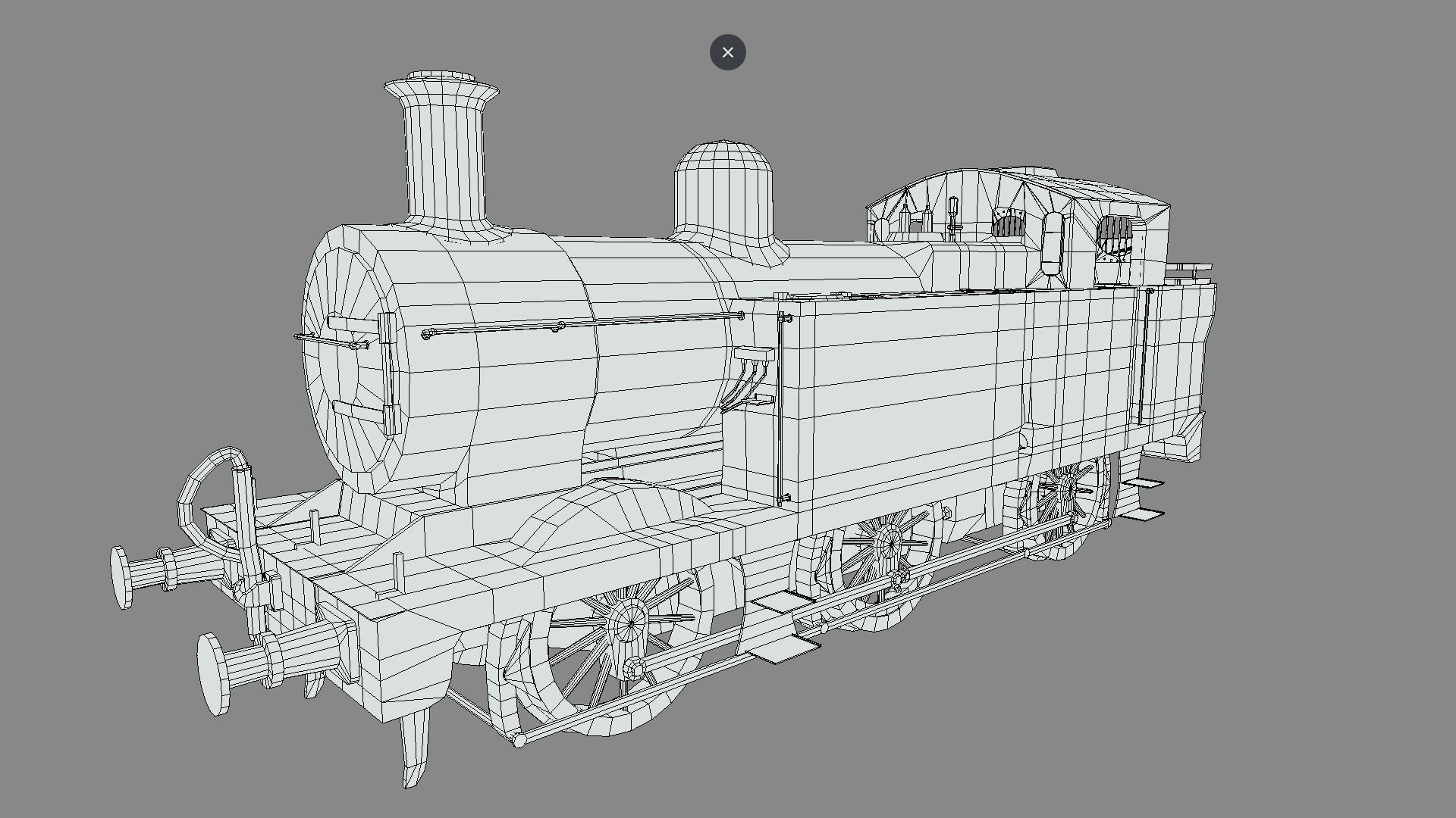 3D model Low poly Jinty Steam Locomotive VR / AR / low-poly | CGTrader