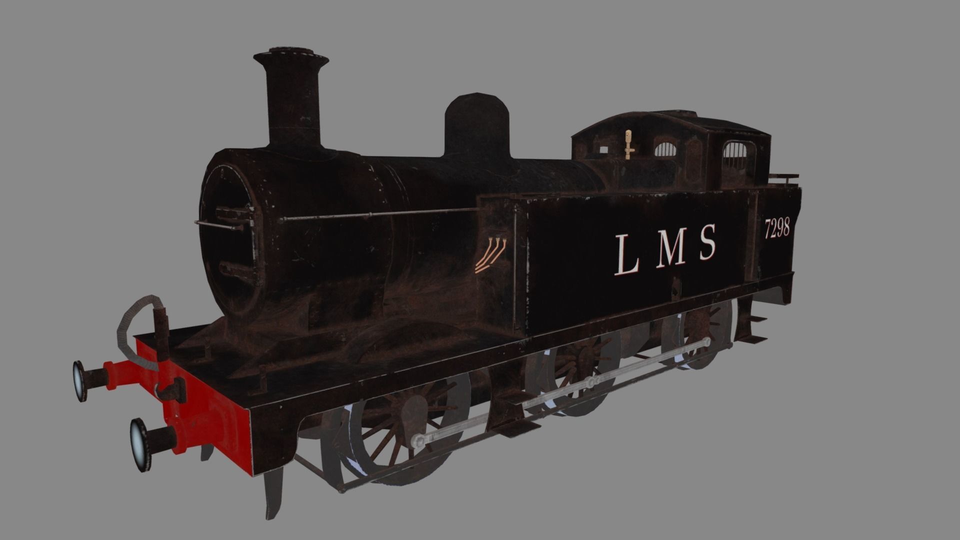 3D model Low poly Jinty Steam Locomotive VR / AR / low-poly | CGTrader
