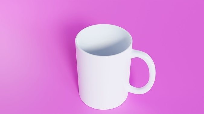 White Mug 3d Model free 3D model | CGTrader
