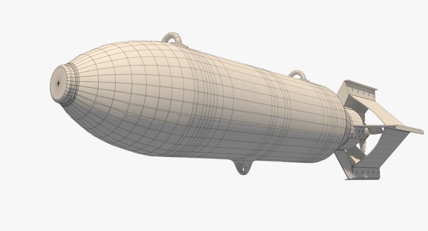 3D model WWII 100lb Bomb - AN-M30 GP100 VR / AR / low-poly | CGTrader