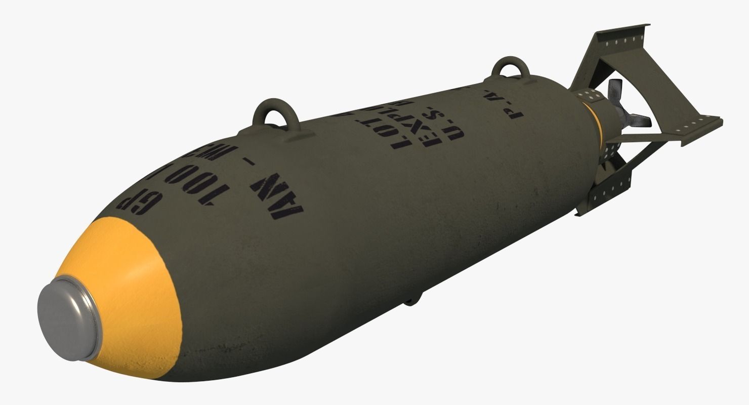 3D model WWII 100lb Bomb - AN-M30 GP100 VR / AR / low-poly | CGTrader