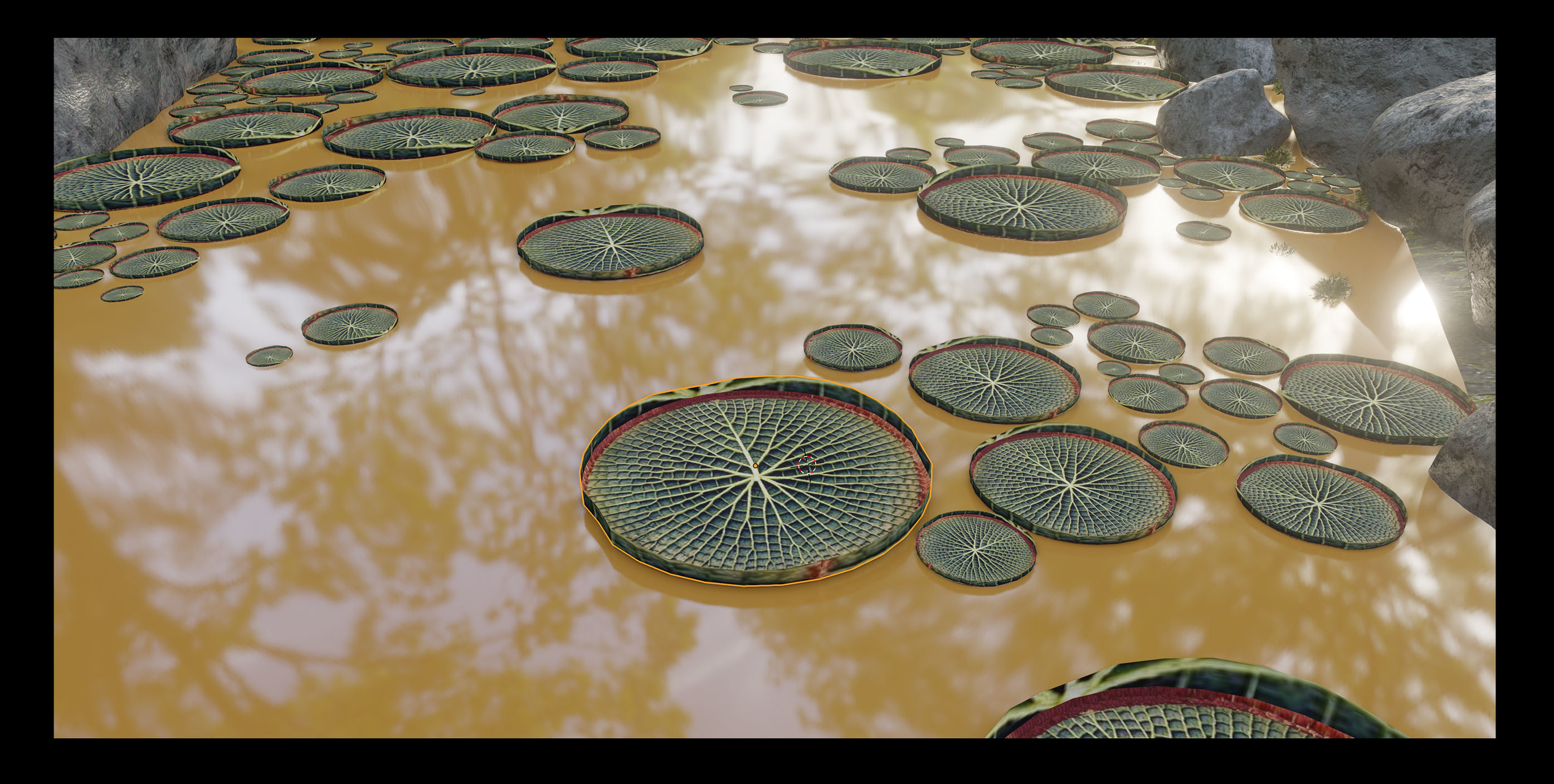 low poly lily pad free VR / AR / low-poly 3D model | CGTrader