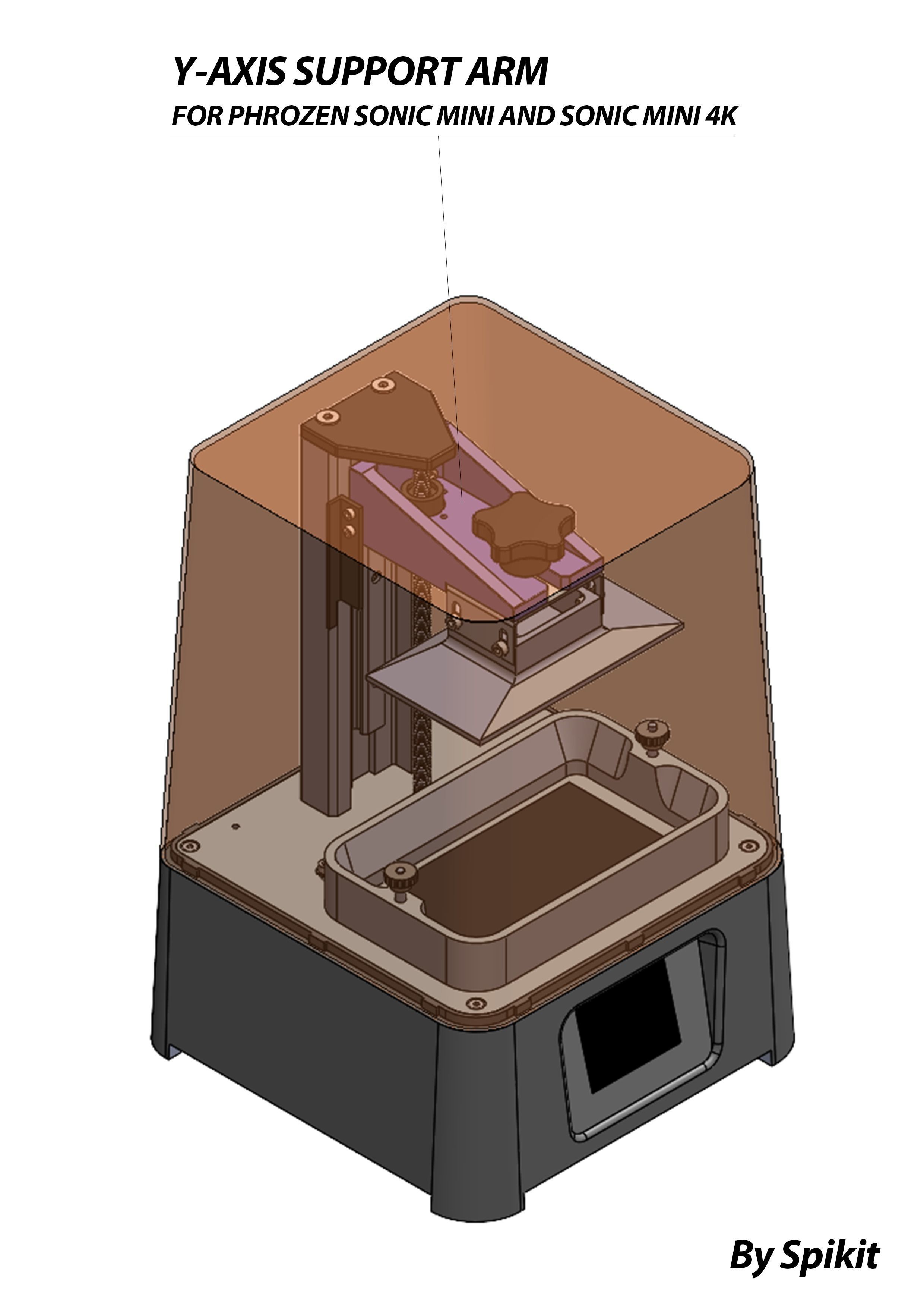 REINFORCED BUILD PLATE SUPPORT FOR PHROZEN SONIC MINI - MINI 4K 3D ...